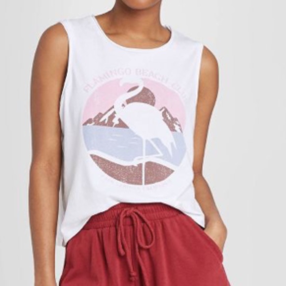 Colsie | Tops | Nwt Colsie Cropped Graphic Tank | Poshmark